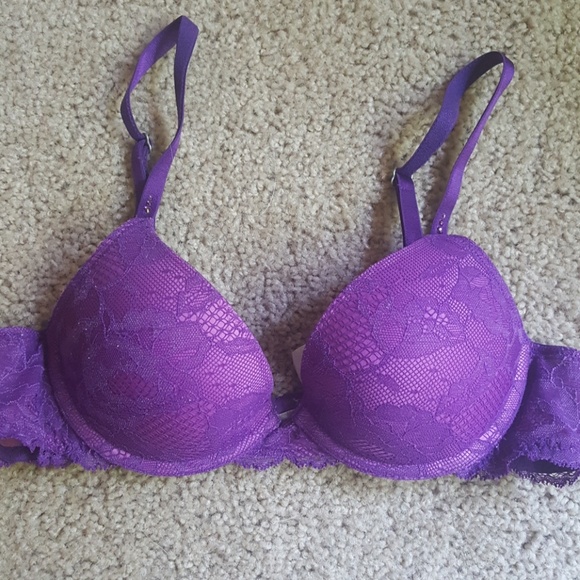 Victoria's Secret | Intimates & Sleepwear | Vs Purple Lacey Push Up ...